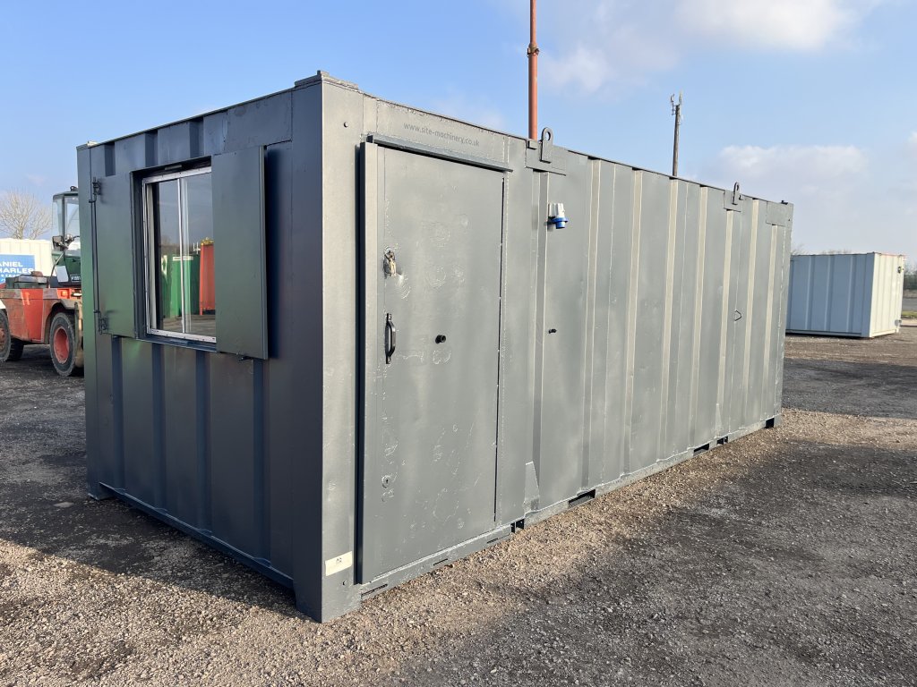 20ft x 9ft Modular Office (10') & Anti Vandal Site Container (10 ...